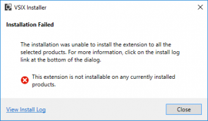Using VSIXInstaller.exe to install programmatically an extension to Visual Studio 2015 and ...